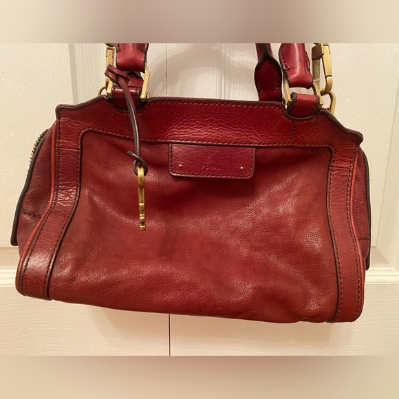 Fossil | Bags | Fossil Red Leather Purse | Poshmark